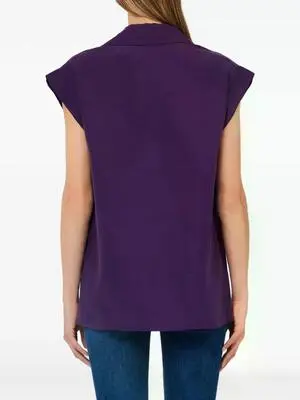 Liu Jo Button Waistcoat - Purple