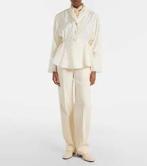 HERBERT LEVINE Fair And Square Leather Loafers - White