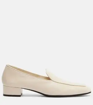 HERBERT LEVINE Fair And Square Leather Loafers - White
