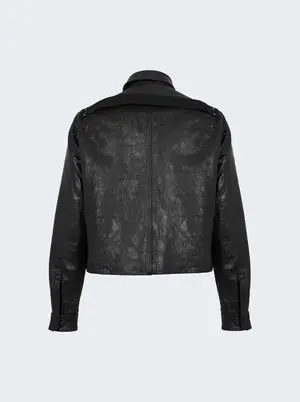 Rick Owens Tour Alice Leather Shirt Jacket - Black
