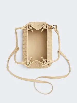 Bottega Veneta Parachute Intrecciato Shoulder Bag - Beige