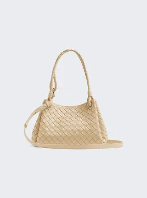 Bottega Veneta Parachute Shoulder Bag Tufo - Beige