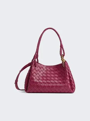 Bottega Veneta Bottega Veneta Parachute Shoulder Bag Tufo Burgundy