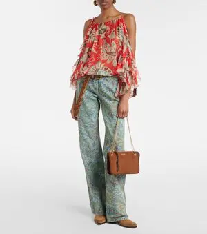 Etro Suede Crossbody Bag