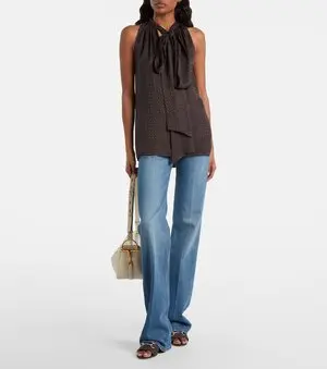 Gucci Horsebit Gg Canvas Mules - Brown