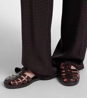 Gucci Double G Fisherman Sandals - Brown