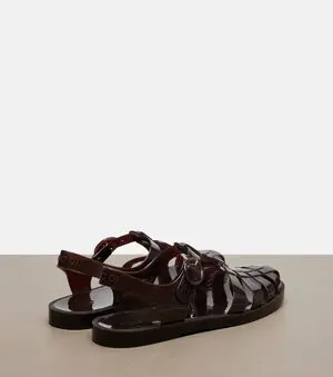 Gucci Double G Fisherman Sandals - Brown