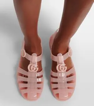 Gucci Double G Fisherman Sandals - Pink