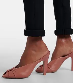Chloé Suzie Leather Mules - Brown