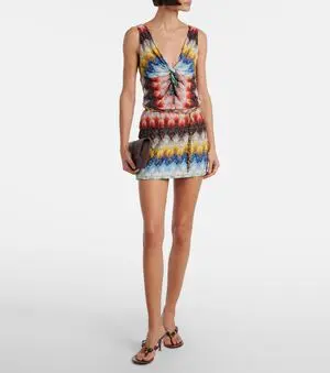 Missoni Gathered Lamé Top