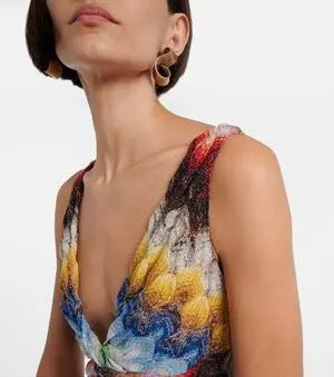 Missoni Gathered Lamé Top