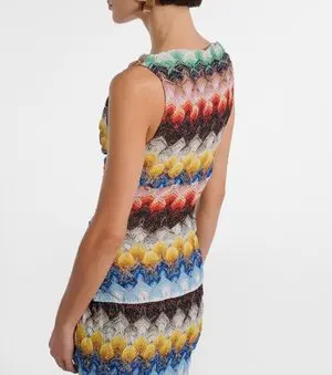Missoni Gathered Lamé Top