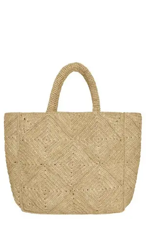 Vitamin A® Cala Raffia Tote - Natural