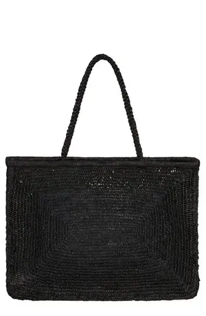 Vitamin A® Amani Raffia Tote - Black