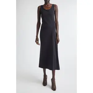 Alexander McQueen Ruched Cotton Jersey Tank Dress