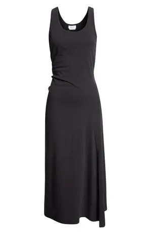 Alexander McQueen Ruched Cotton Jersey Tank Dress
