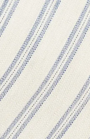 Canali Stripe Silk And Linen Necktie - Beige