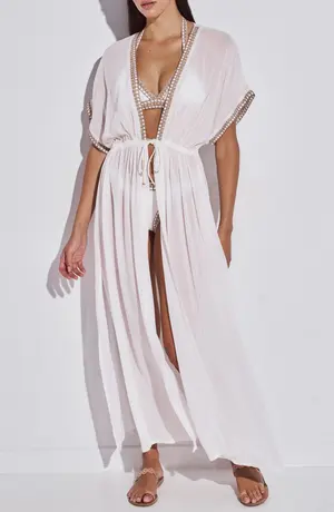 LIDA SWIMWEAR Athena Maxi Cover-up Dress - Ivory