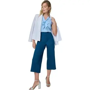 JESSICA LONDON Sculpt Fit Wide Leg Crop Jeans