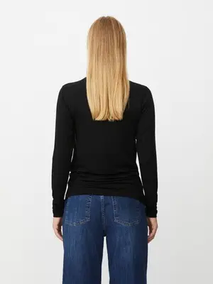 MASAI COPENHAGEN Mabrooklyn Roll Neck Top - Black