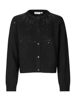 MASAI COPENHAGEN Malitana Sequined Button-front Cardigan