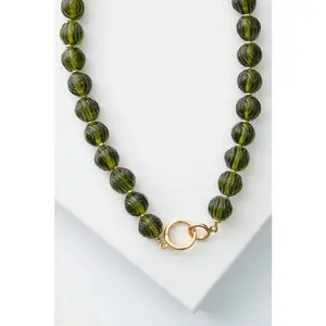 NOONDAY Lucid Glass Necklace - Sage