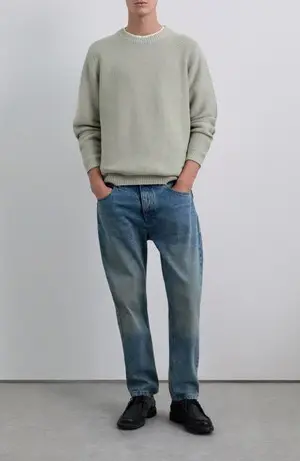 SCALPERS Structure Tricot Knit Sweater - Lightkhaki