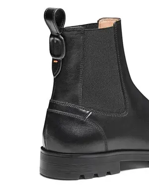 Santoni Leather Chelsea Boot