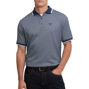 Barbour Texture Polo - Navy