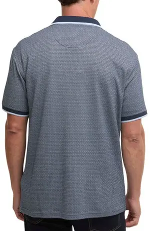 Barbour Texture Polo - Navy