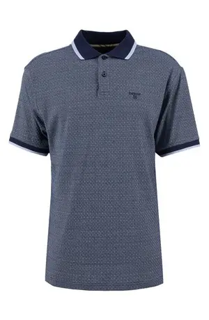 Barbour Texture Polo - Navy