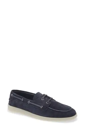 Prada Suede Boat Shoe - Bleu