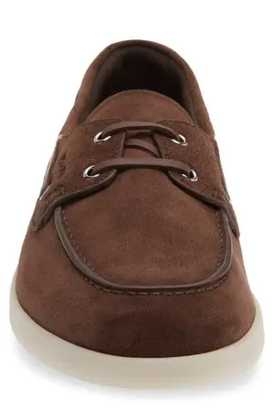 Prada Suede Boat Shoe - Moro
