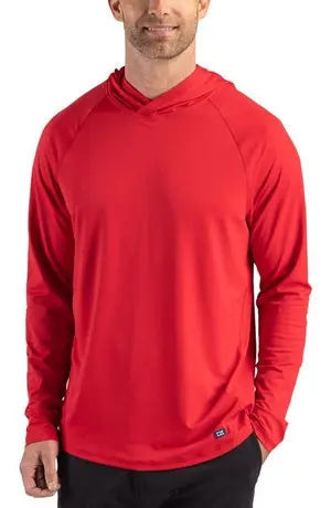 Cutter & Buck Prospect Epic Confidence Featherlight Performance Pullover Hoodie - Red