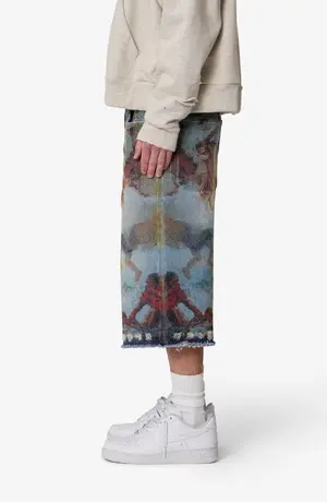 Mnml Ultra Baggy Denim Shorts - Multi