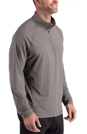 Cutter & Buck Epic Confidence Featherlight Quarter-zip Pullover - Elemental Grey