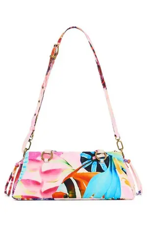 Desigual Printed Denim Shoulder Bag
