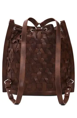 Desigual Faux Leather Backpack - Brown