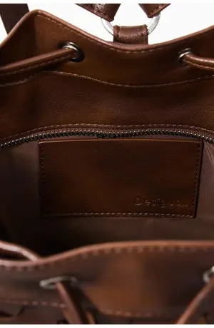 Desigual Faux Leather Backpack - Brown