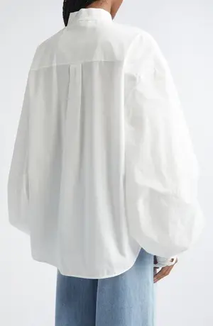 Zimmermann Kindred Spirit Luna Appliqué Button-up Shirt - Ivory