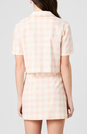 French Connection Gingham Crop Shirt
