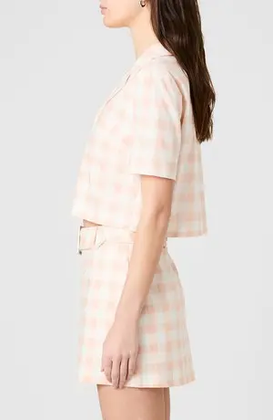 French Connection Gingham Crop Shirt