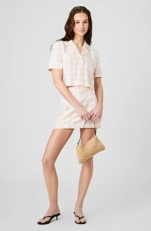 French Connection Gingham Crop Shirt
