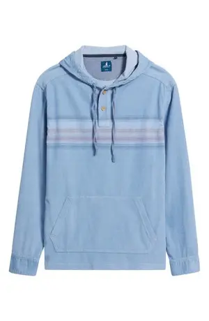 Johnnie-o Corduroy Henley Hoodie