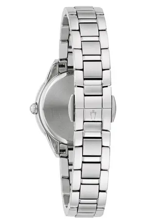Bulova Sutton Mother-of-pearl & Diamond Bracelet Watch - Silverone