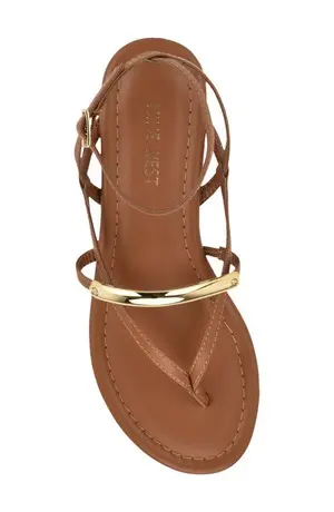 Nine West Bretta Ankle Strap Sandal - Medium Brown
