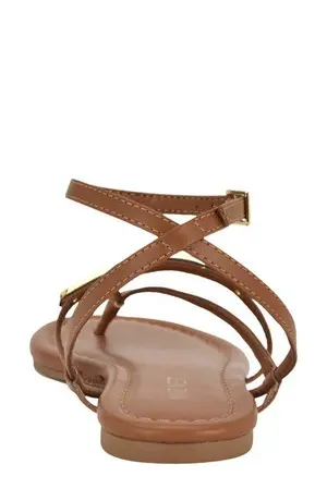 Nine West Bretta Ankle Strap Sandal - Medium Brown