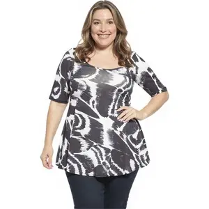 24seven Comfort Apparel Slim Fit Kaftans Tunics
