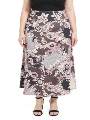 24seven Comfort Apparel Stretch Skirts