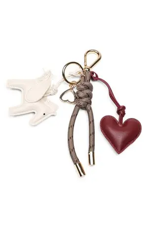 POP UPS BRAND Key Chain With Charms Brown